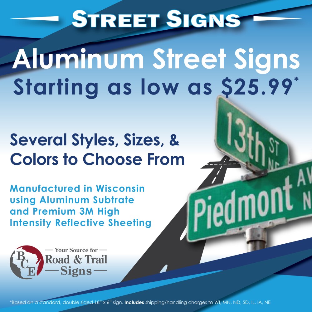 DOUBLE-SIDED STREET SIGNS