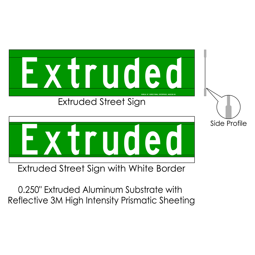 DOUBLE-SIDED STREET SIGNS