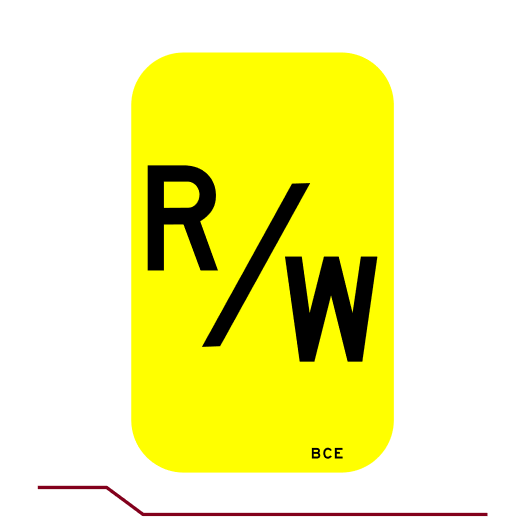 R-W RIGHT OF WAY MARKER