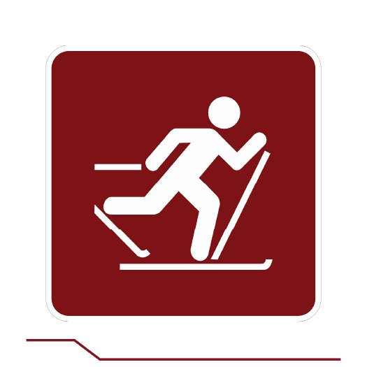 Nordic Ski Symbols Sticker Cross Country Skiing Pictogram And Signs