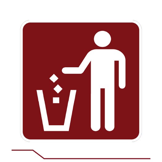 RS-086 GARBAGE RECEPTACLE SYMBOL