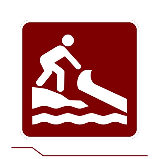 RS-117 CANOE-KAYAK LAUNCH-CARRY IN ACCESS SYMBOL