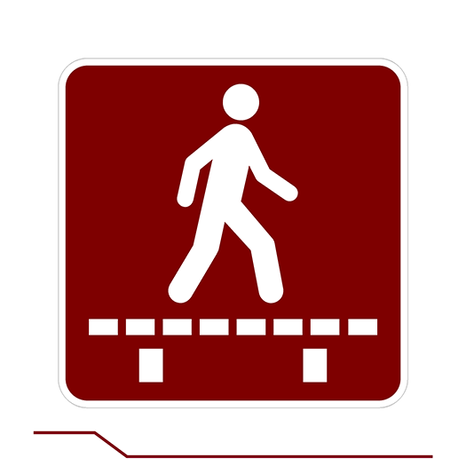 RS-122 WALK ON BOARDWALK SYMBOL